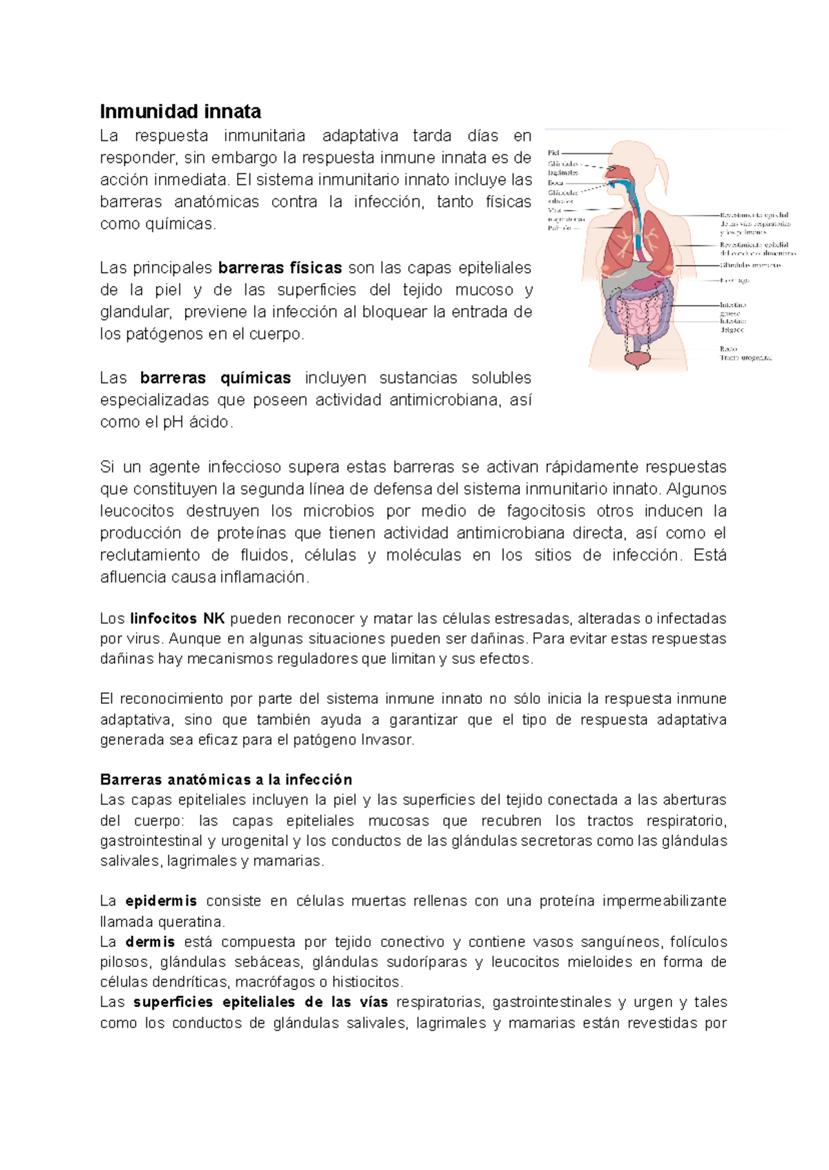 Capítulo 4 Inmunidad Innata Inmunidad Innata La Respuesta Inmunitaria