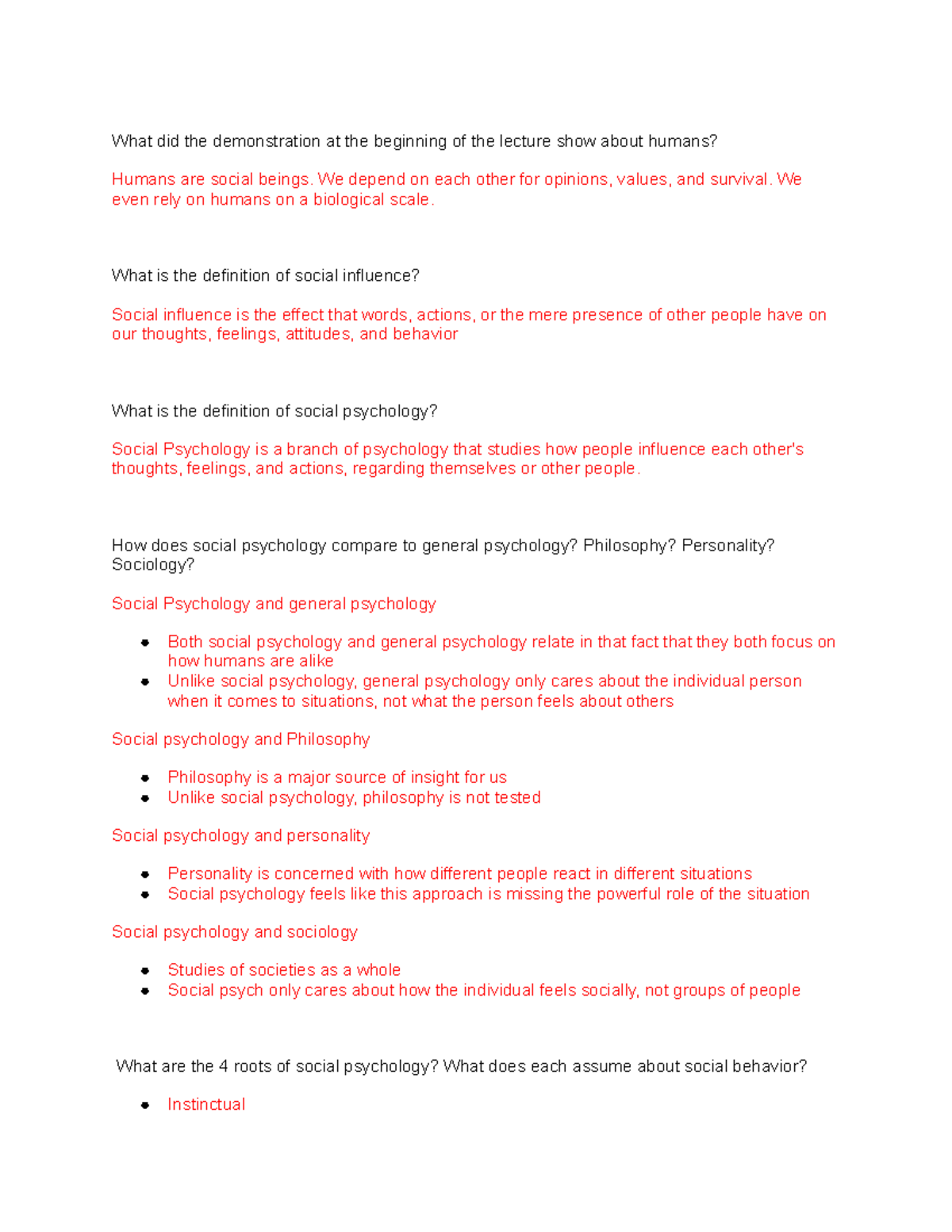 Social Psych Exam 1 Review - What did the demonstration at the ...