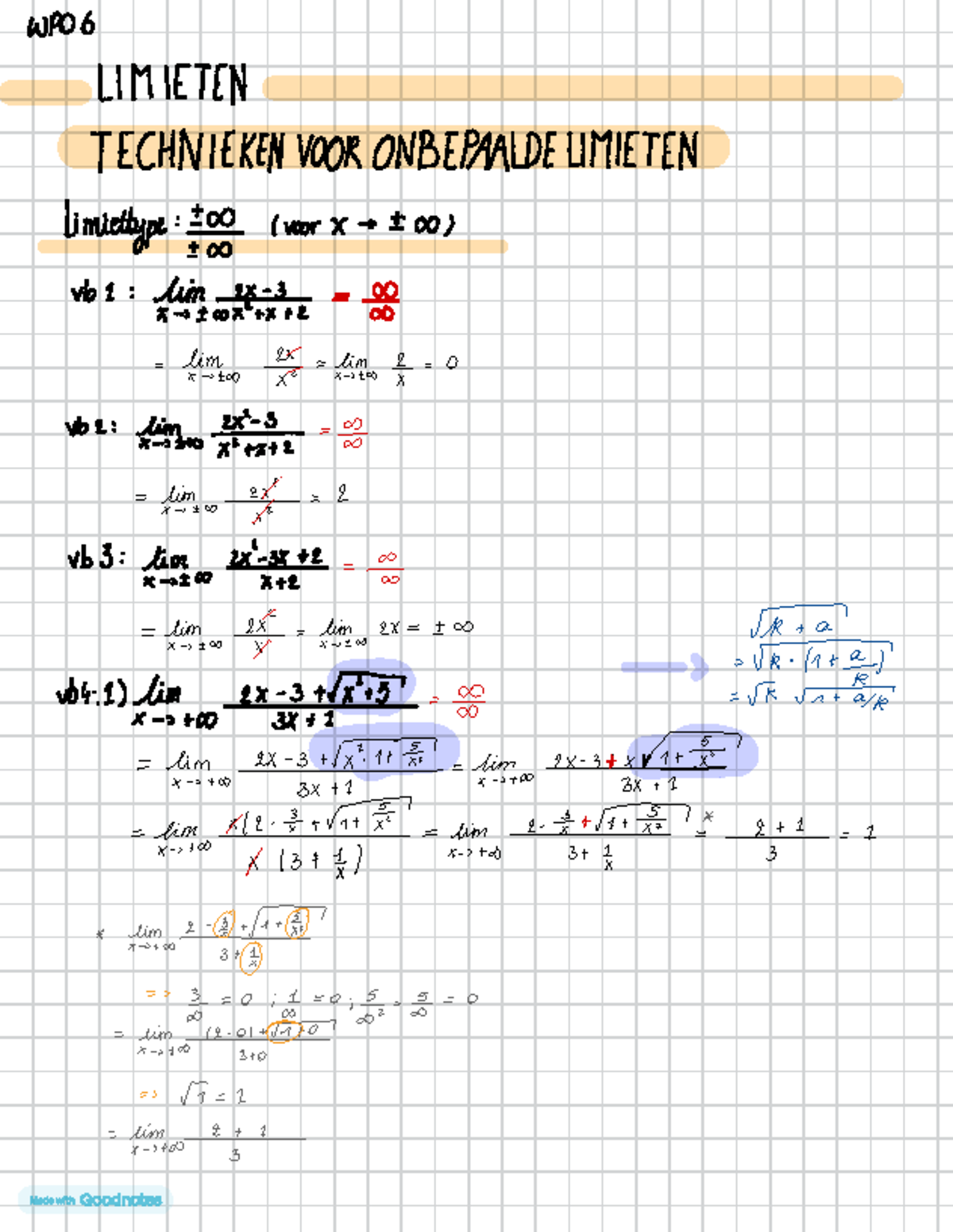 Voorbeeld Oefening limieten wiskundeBMW - WPO LIMIETEN TECHNIEKEN VOOR ...