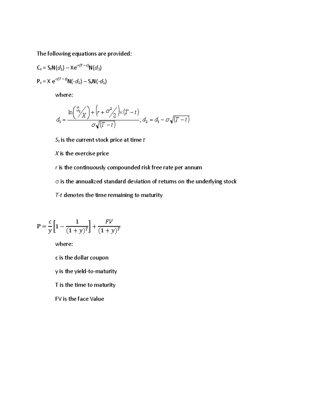 Sample/practice exam 2018, questions and answers - The following ...