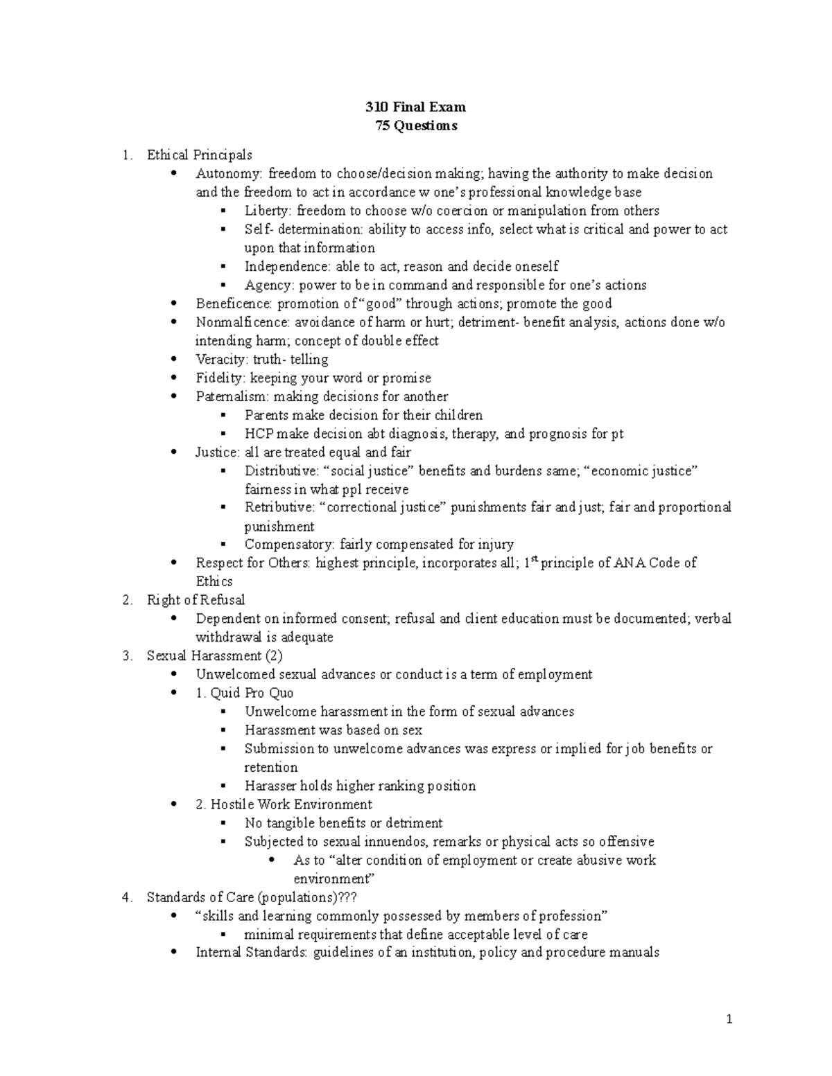 310 Final Exam Study Guide (1) - 310 Final Exam 75 Questions Ethical ...