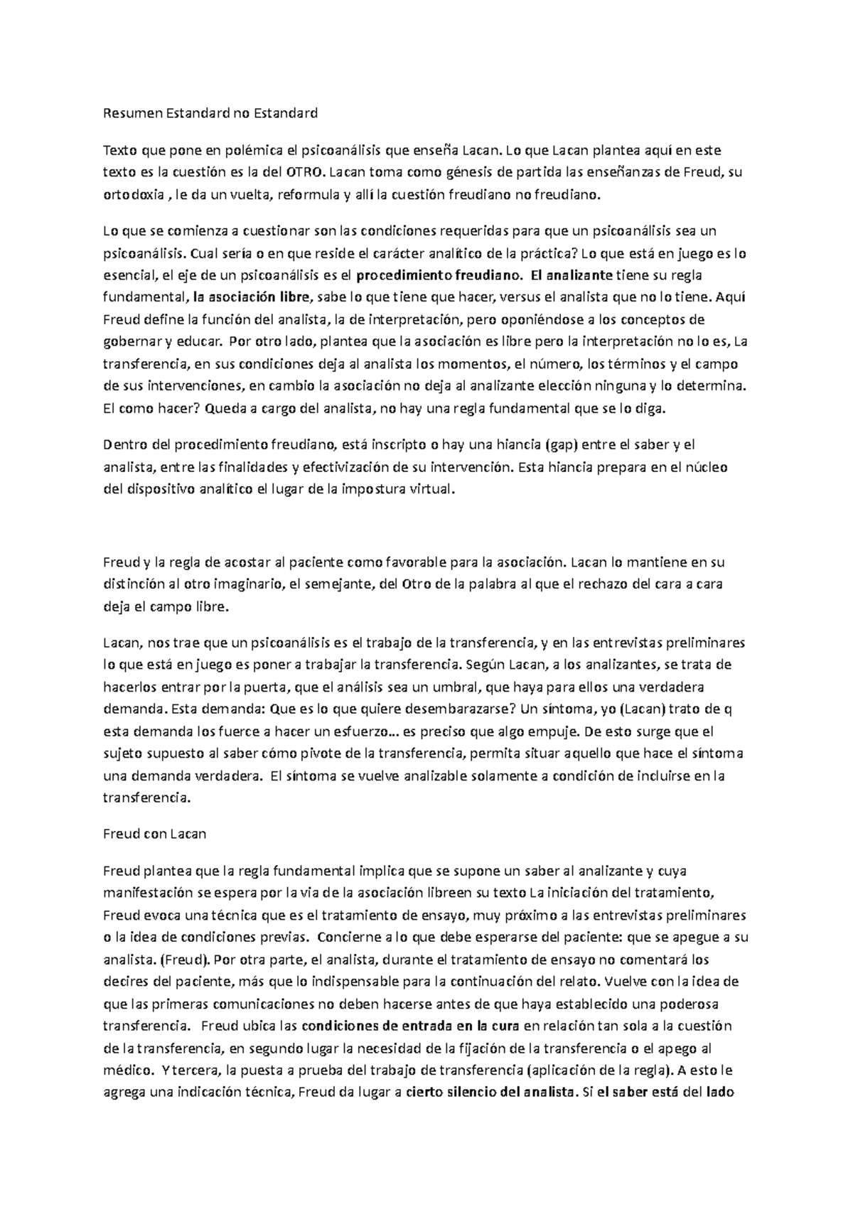 Resumen Estandard no Estandard y contratranf. Paula Heiman - Resumen ...