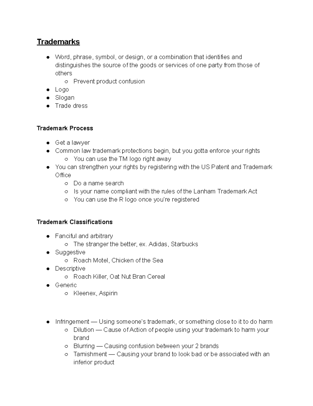 20 - Trademarks - Lecture notes 20 - Trademarks Word, phrase, symbol ...