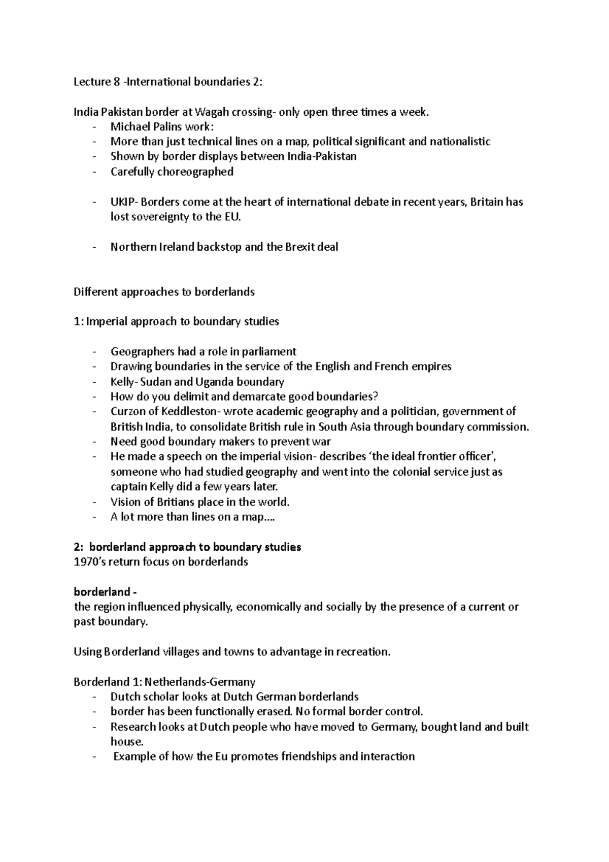 Lecture 8 -International boundaries 2 - Lecture 8 -International ...