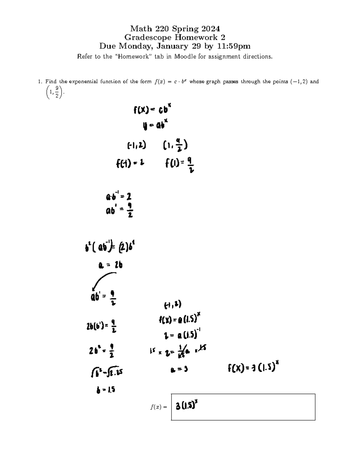 GS 02 - gs hw2 - Math 220 Spring 2024 Gradescope Homework 2 Due Monday ...