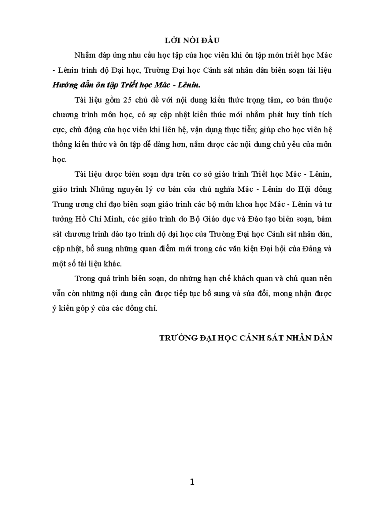 ĐỀ CƯƠNG VB2 NGOÀI NGÀNH - LỜI NÓI ĐẦU Nhằm đáp ứng nhu cầu học tập của học viên khi ôn tập ...