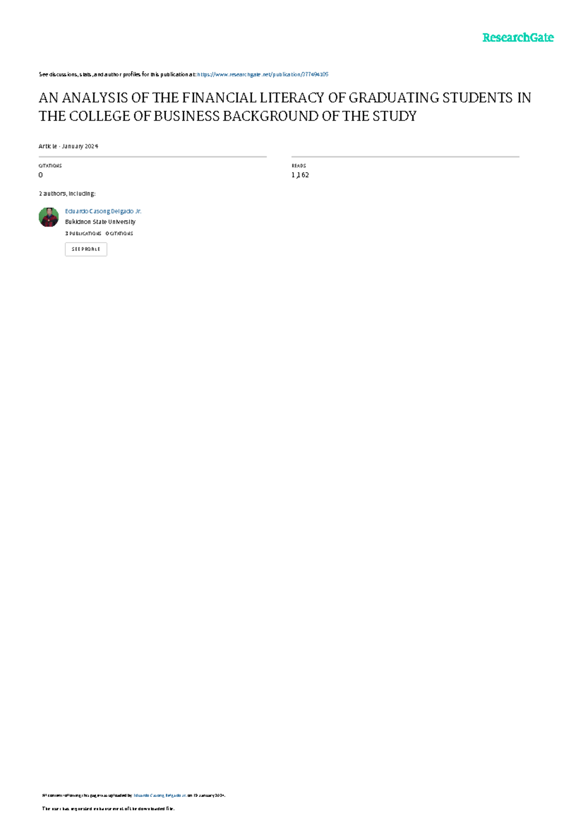 Buksu Study - Lecture note from the subject. - See discussions, stats ...