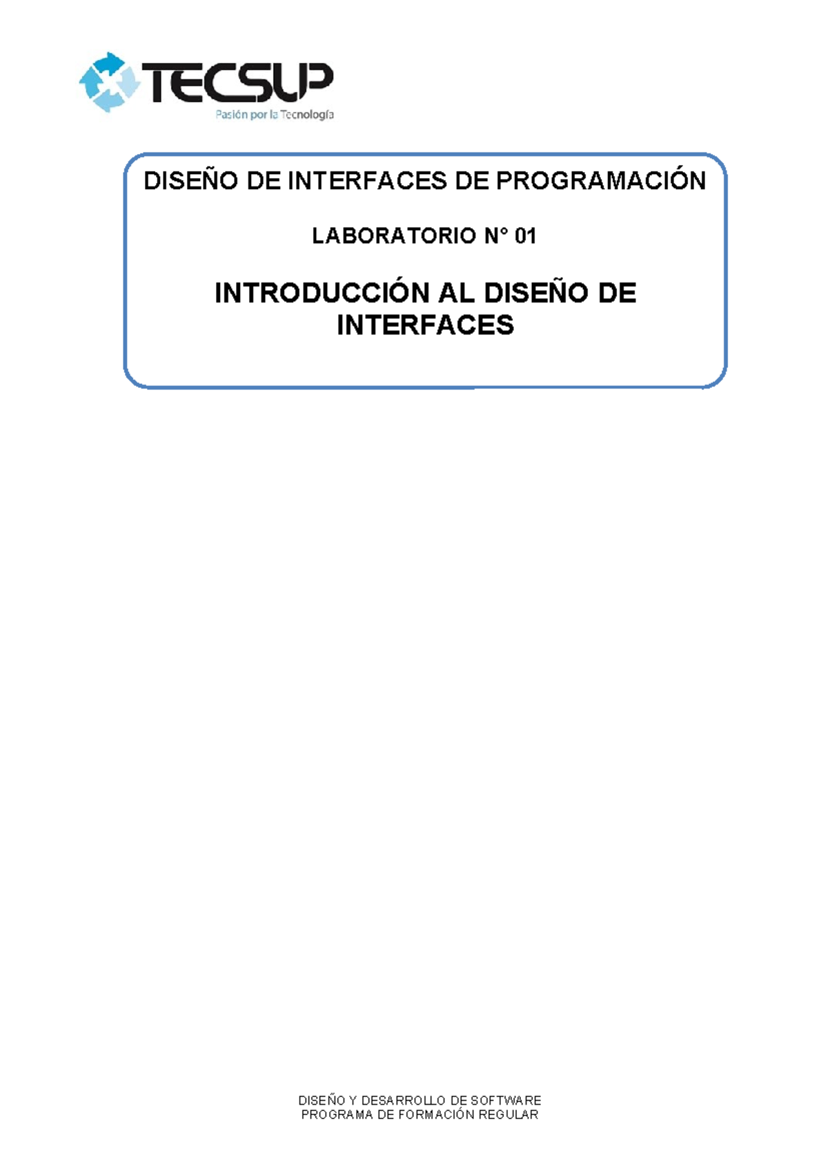 Lab 01 - Introducción al Diseño de Interfaces de Programación-1 ...