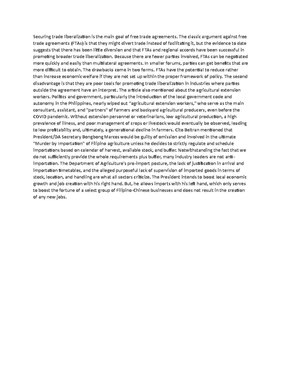 RTL Activity - Retail Trade Law - Securing trade liberalization is the ...