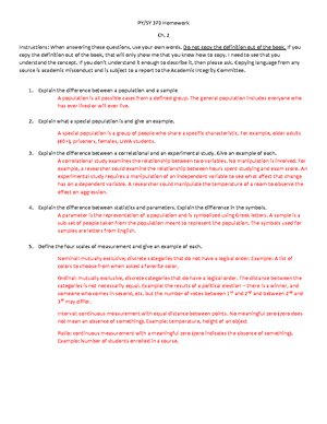 Ch. 4 Homework with answers - PY/SY 370 Homework Ch. 4 Instructions ...