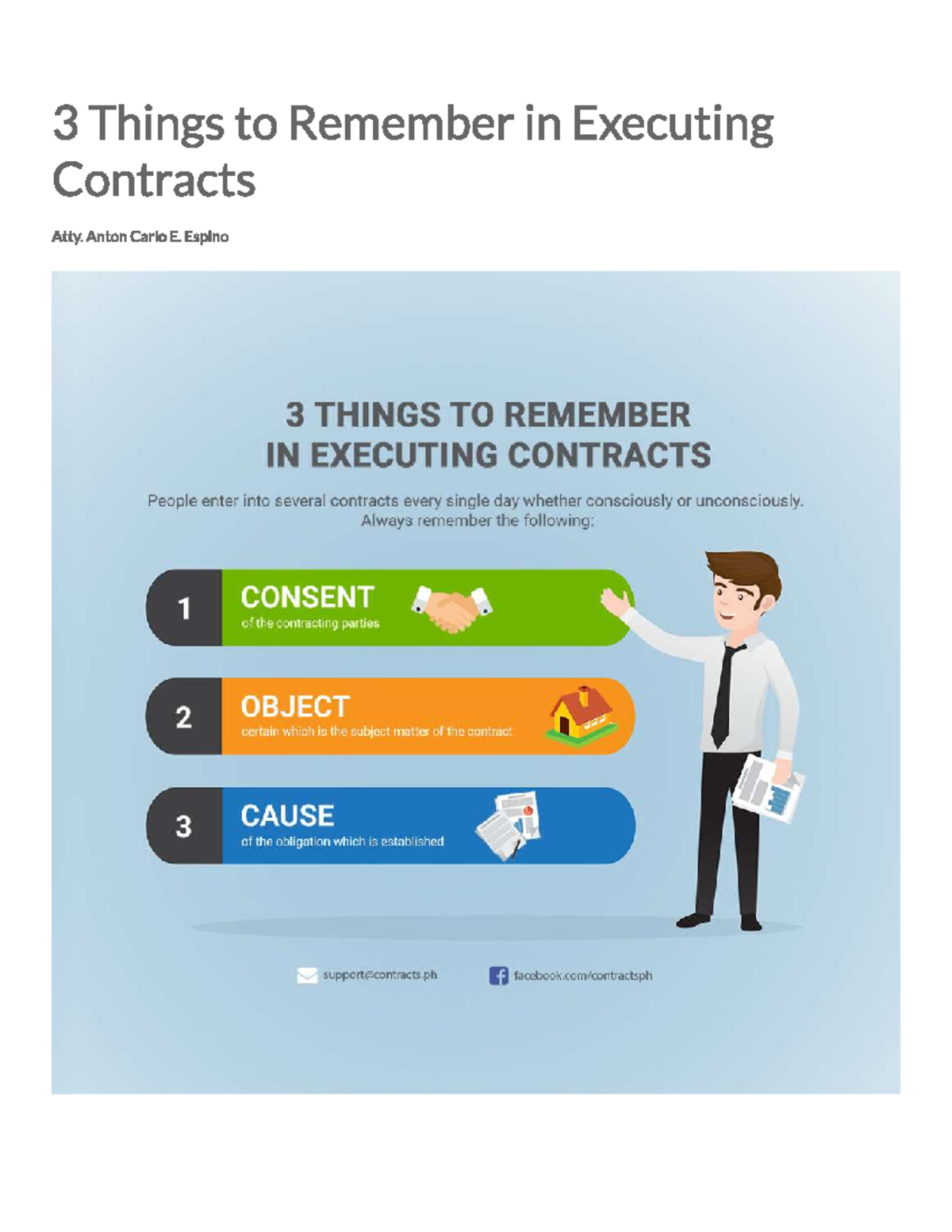 3 Things to Remember in Executing Contracts - EVM 4700 - Studocu