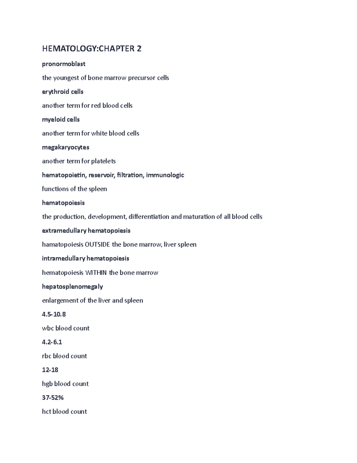 Blood CELL, Production, AND Structure Chapter 2 - HEMATOLOGY:CHAPTER 2 pronormoblast the ...