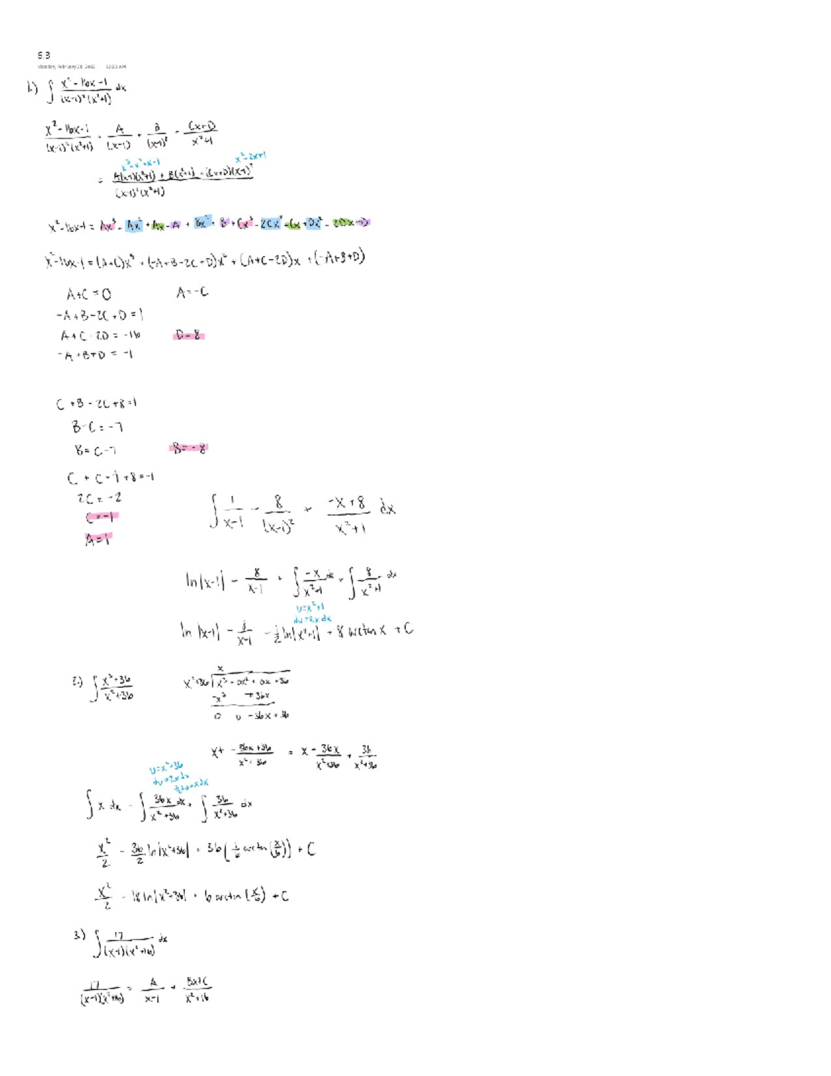 6.3 practice problems - MTH 162 - Studocu