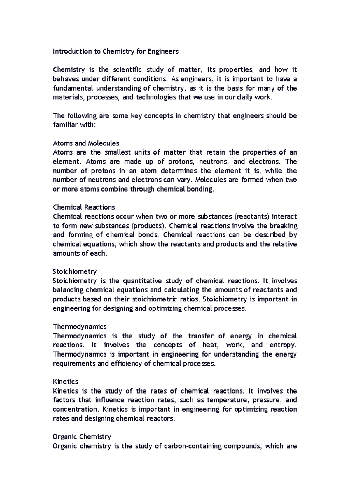 Atomic structure and the periodic table Chemical bonding and molecular ...