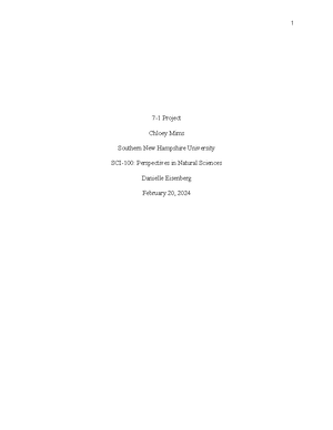 Project 3 milestone Reflection - 1 Project 3: Reflection Southern New ...