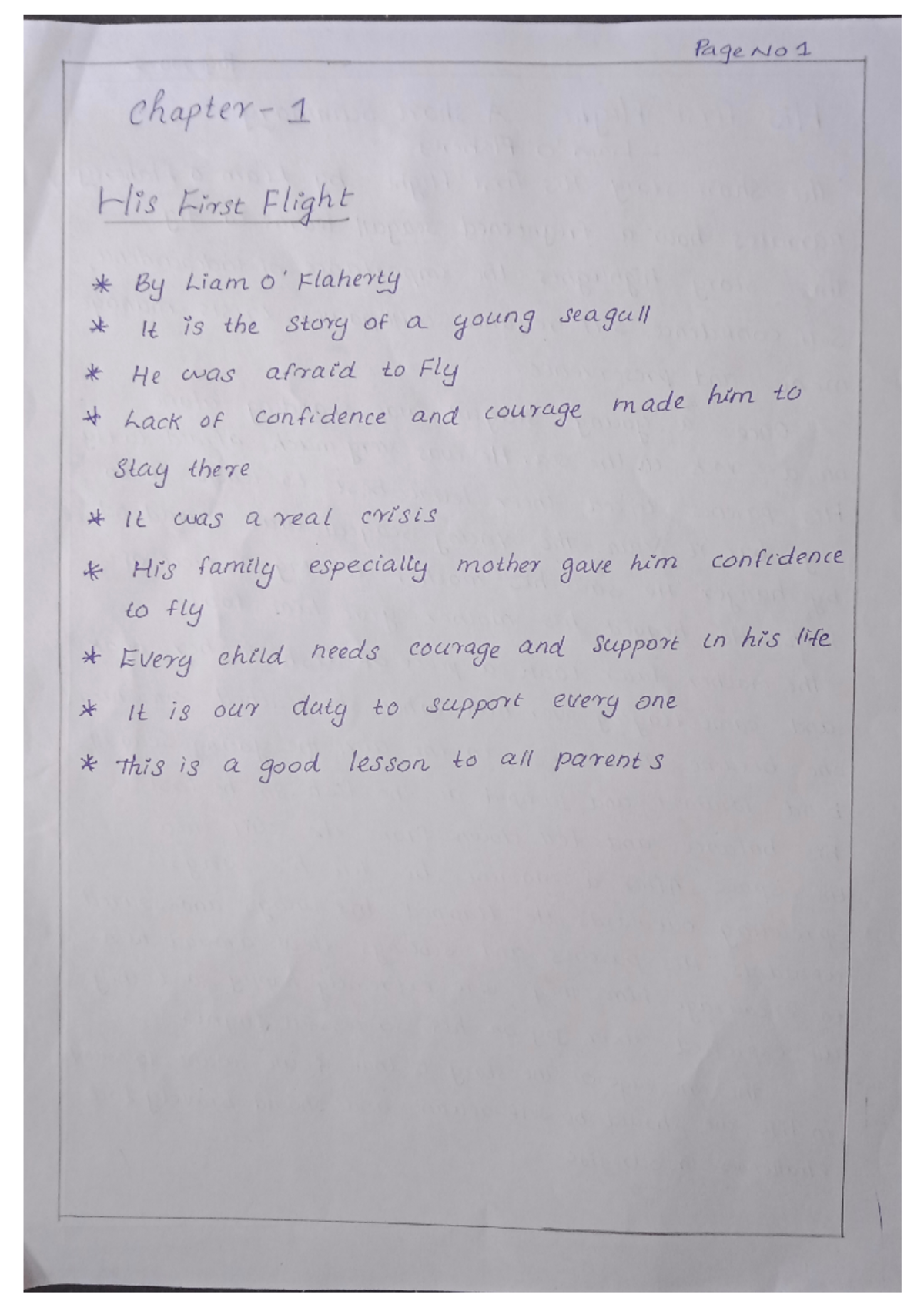 Chapter 1&chapter 2 His First Flight,i will Fly - English language and ...