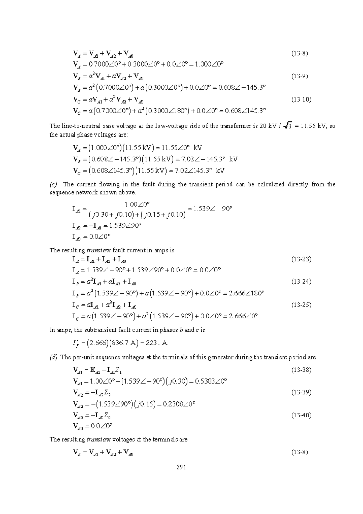 Electric Machinery And Power System Fundamentals-50 - A = A 1 + VA 2 ...
