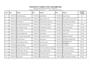 Assignment 1 - cse225 - ASSIGNMENT 01 CSE2 25 Submitted By Albid Nawar ...