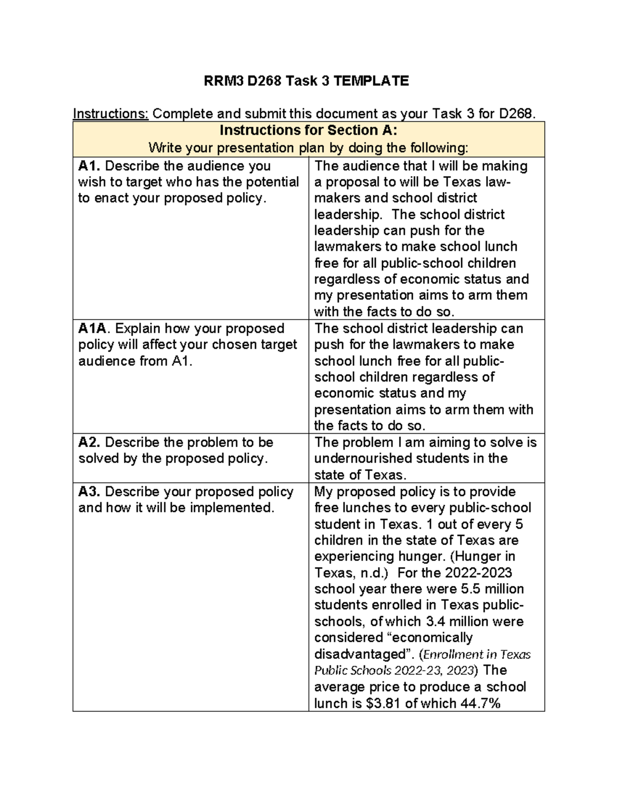 D268 Task 3 Proposal PASS - RRM3 D268 Task 3 TEMPLATE Instructions ...