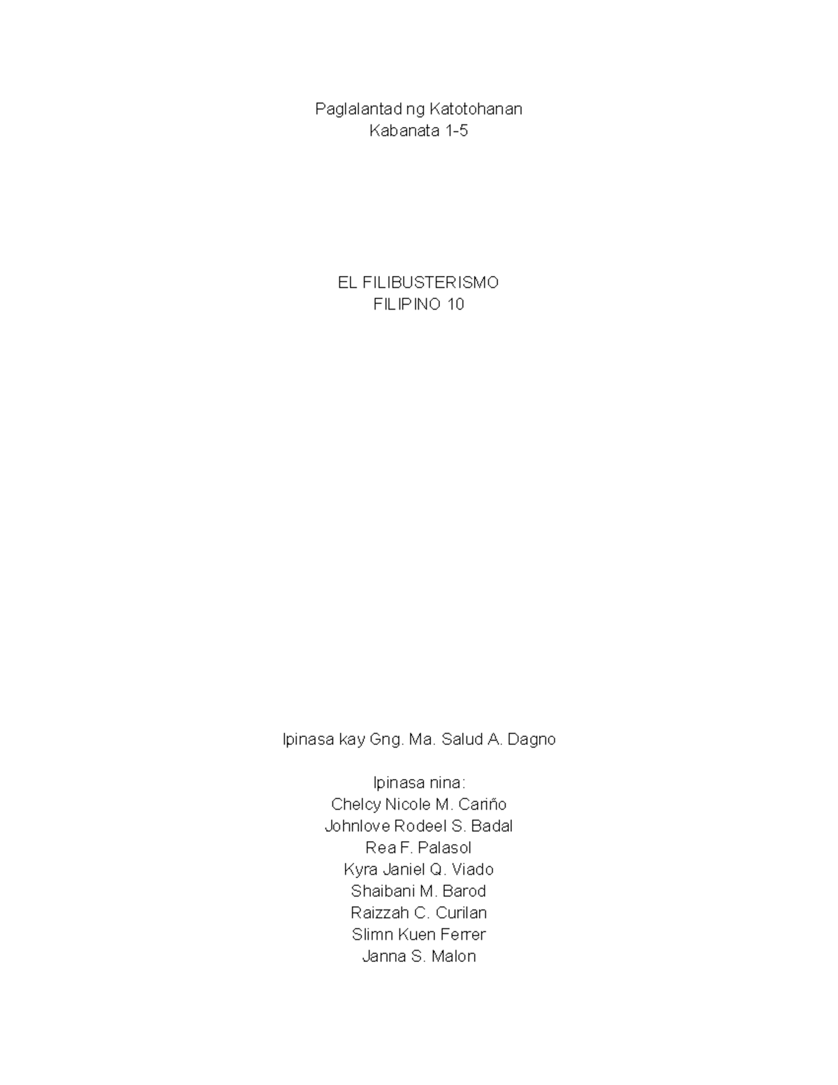 Elfili - El Fili play - Paglalantad ng Katotohanan Kabanata 1- EL ...