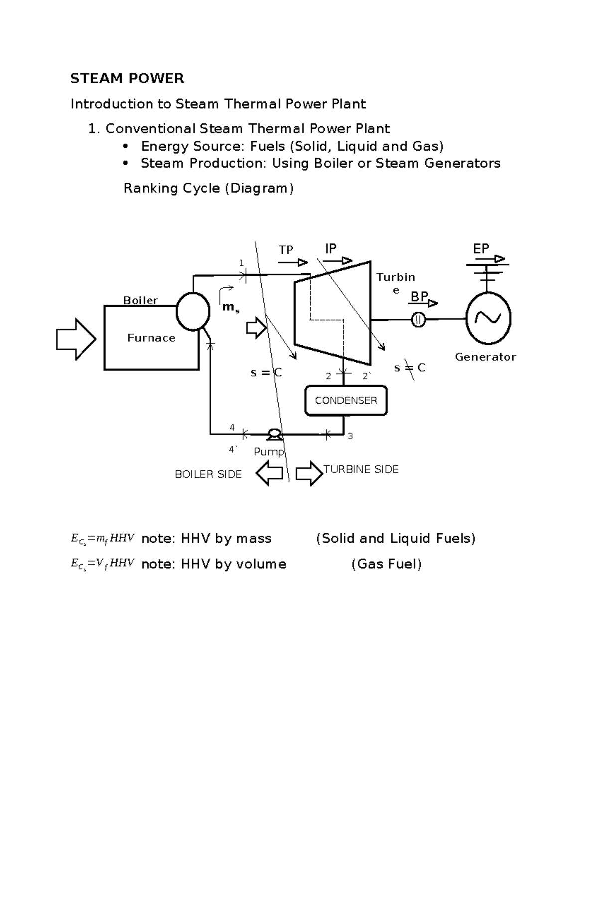 PPE - Steam Power - STEAM POWER Introduction to Steam Thermal Power ...
