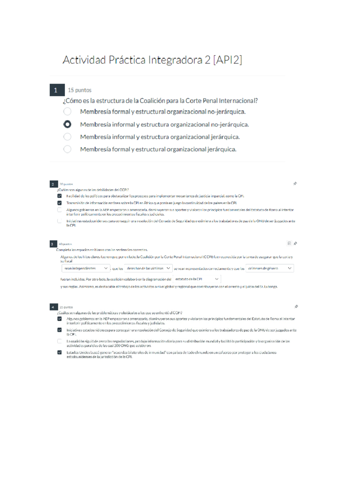 API 2 - api 2 100% - problemas internacionales contemporáneos - Studocu