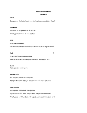 Sample - nursing notes - Cece’s Study Guides FREE SAMPLE ...