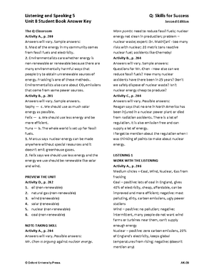 Q2e LS5 U02 Answer Key - 아잉 리스닝 답지 - Listening and Speaking 5 Q: Skills for Success Unit 2 ...