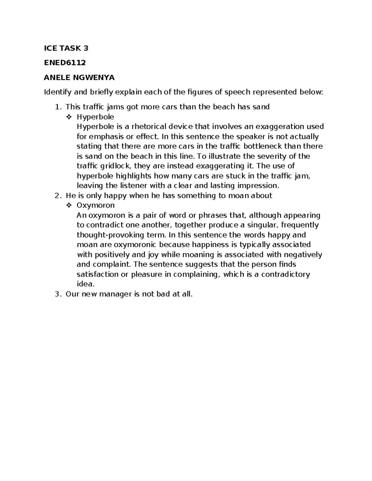 Document 44 - Notes - ICE TASK 3 ENED ANELE NGWENYA Identify and ...