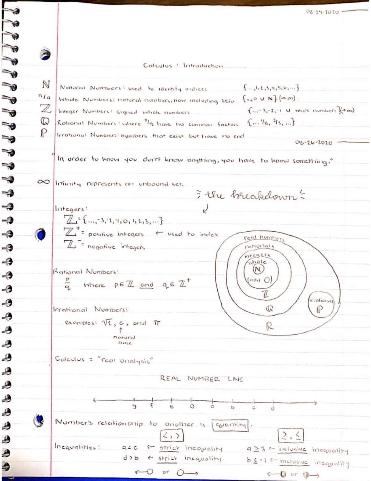 Note Set 1 - This gives an introduction to Calculus I with Applications ...