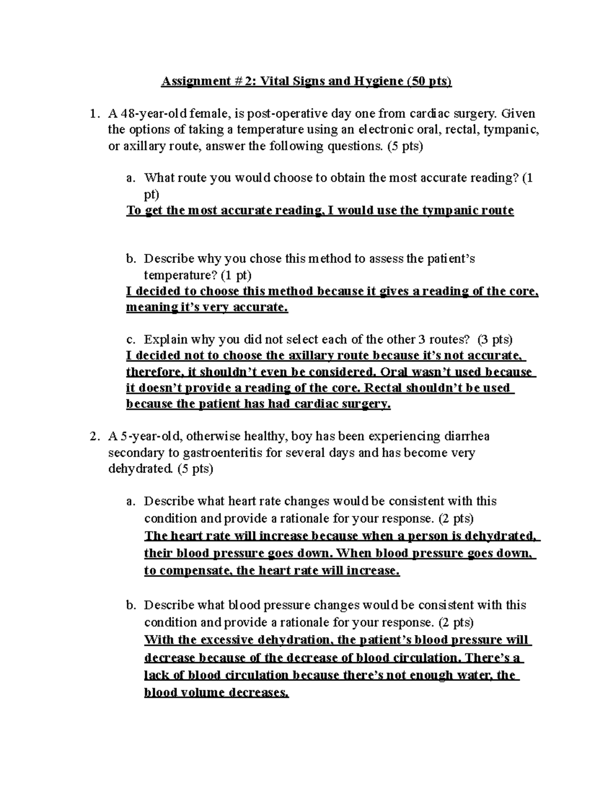 NRSG2221 Assignment # 2- Vital Signs and Hygiene Fall 2022 - Deprecated ...