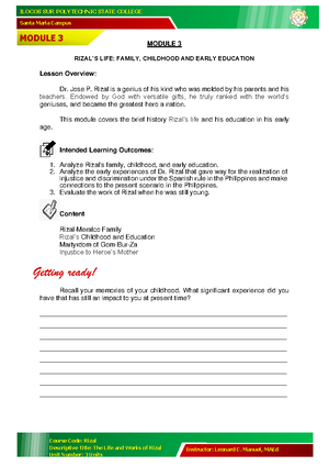 Module 1 - LESSON 1 - CHAPTER 2 Lesson 4: THE WORLD AND THE PHILIPPINES ...