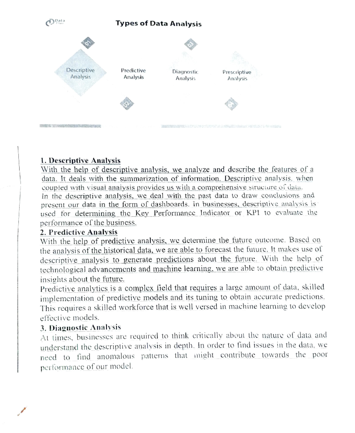 Big data analysis 2 - Types of Data Analysis Descriptive Analysis ...