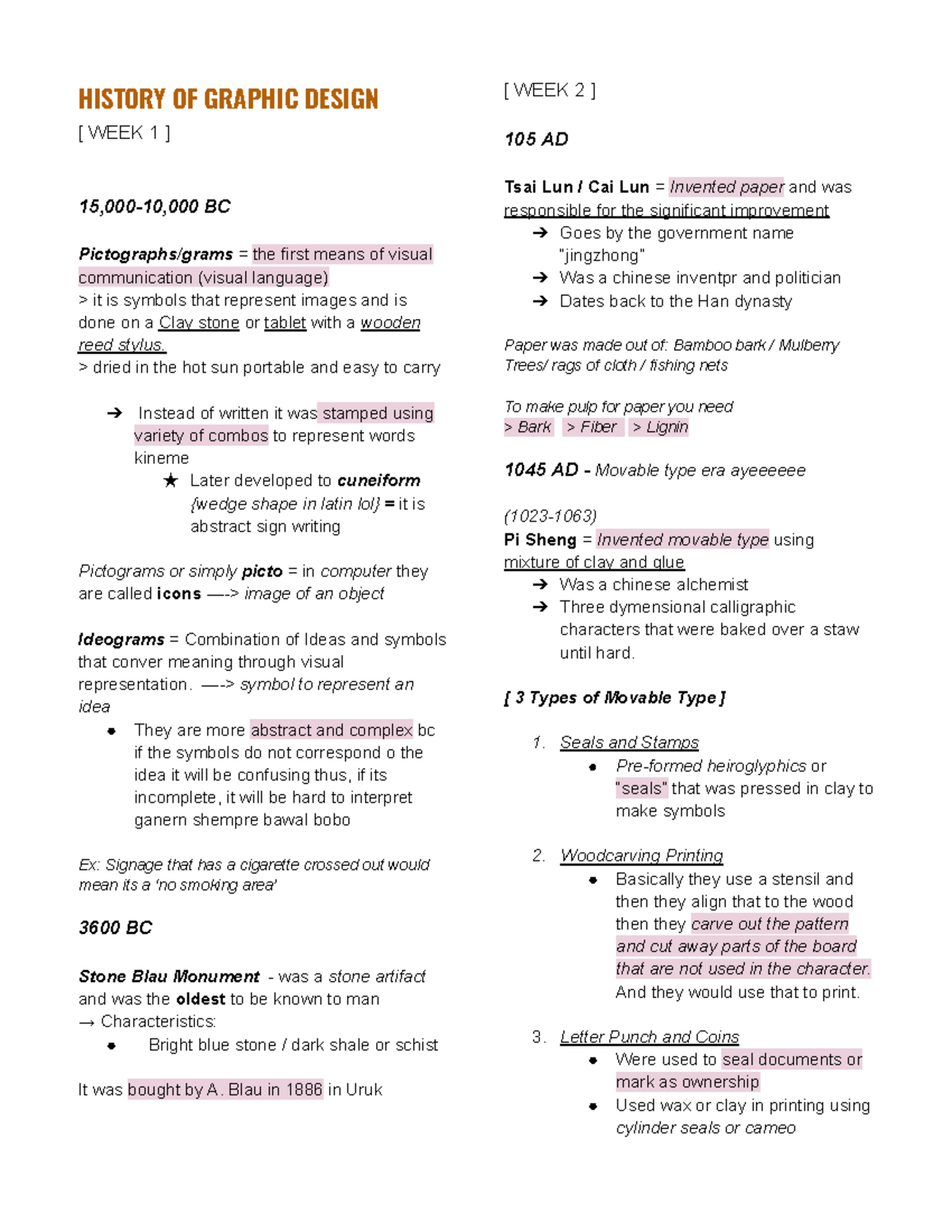 History OF Graphic Design - HISTORY OF GRAPHIC DESIGN [ WEEK 1 ] 15,000 ...