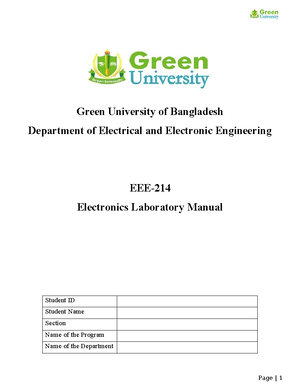 CSE-106-LAB Project Report - Green University of Bangladesh Department ...