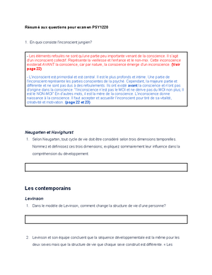 [Solved] Dans le modle de Levinson comment change la structure de vie ...