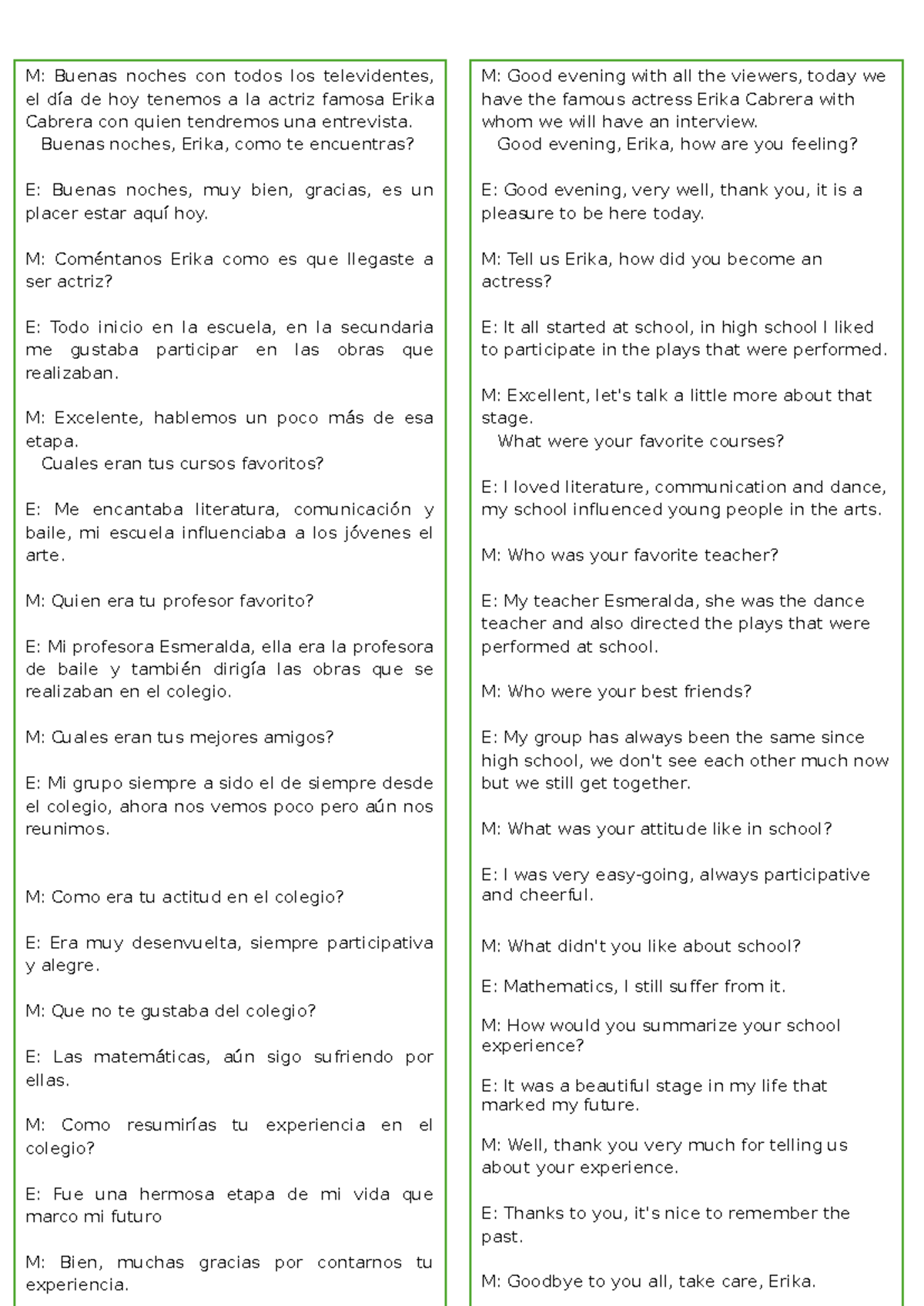 Dialogo S05 Ingles TA - DFDFG - M: Good evening with all the viewers ...