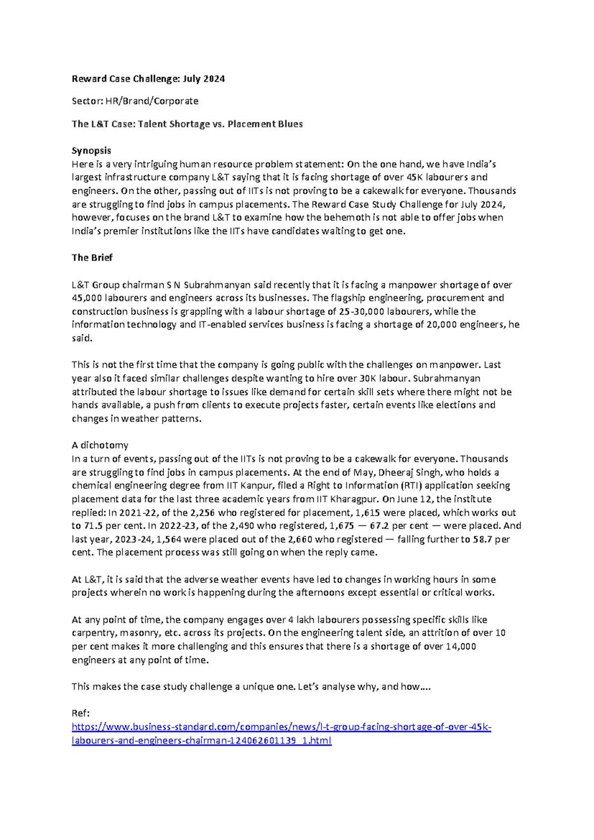 LTReward Case Brief July2024 1722057530879385 - Reward Case Challenge ...
