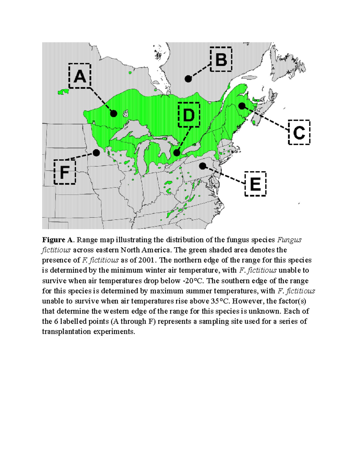 Midterm Stems - stuff - Figure A. Range map illustrating the ...