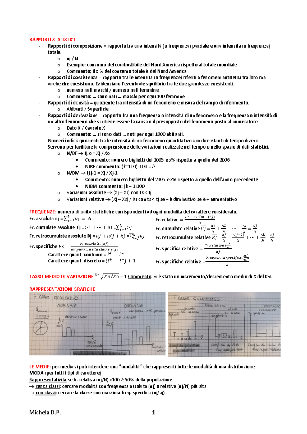 Formule Statistica - RAPPORTI STATISTICI Rapporti di composizione ...