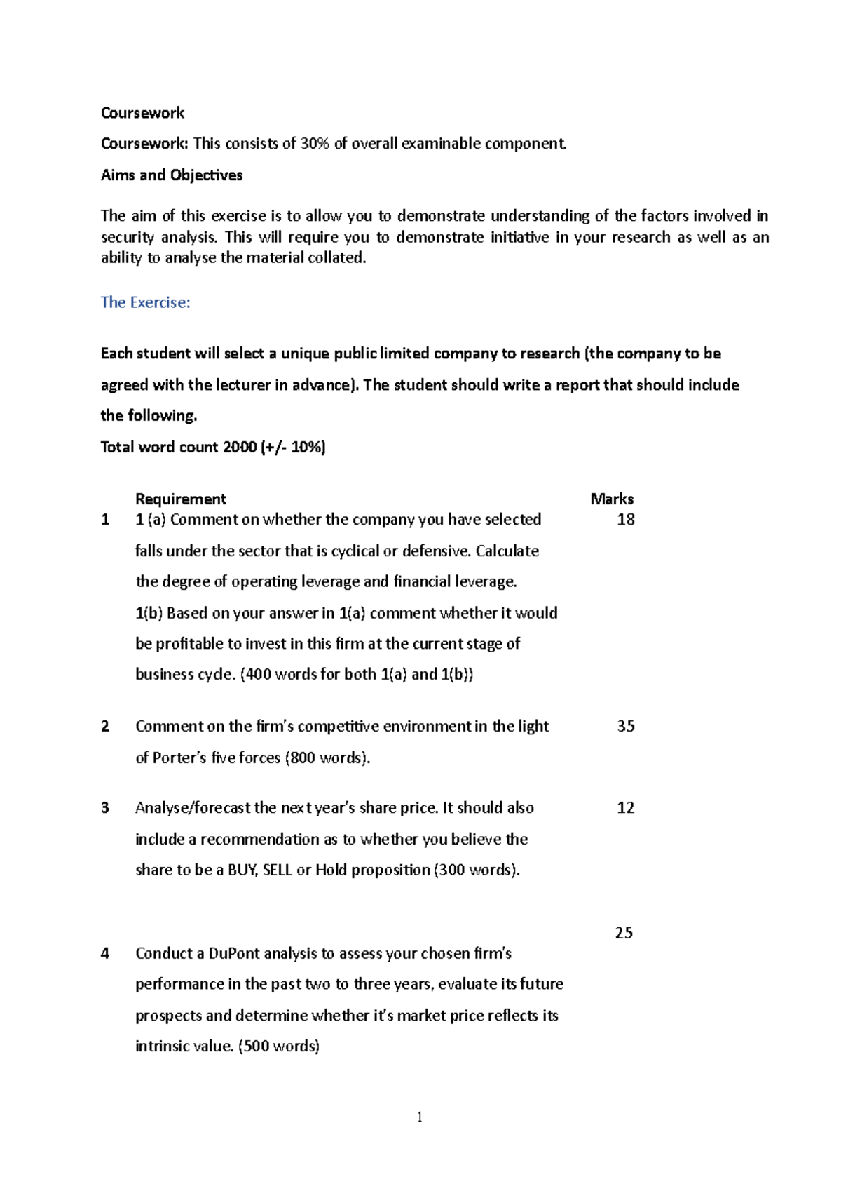 International Finance: Best Investor Coursework - Coursework Coursework ...