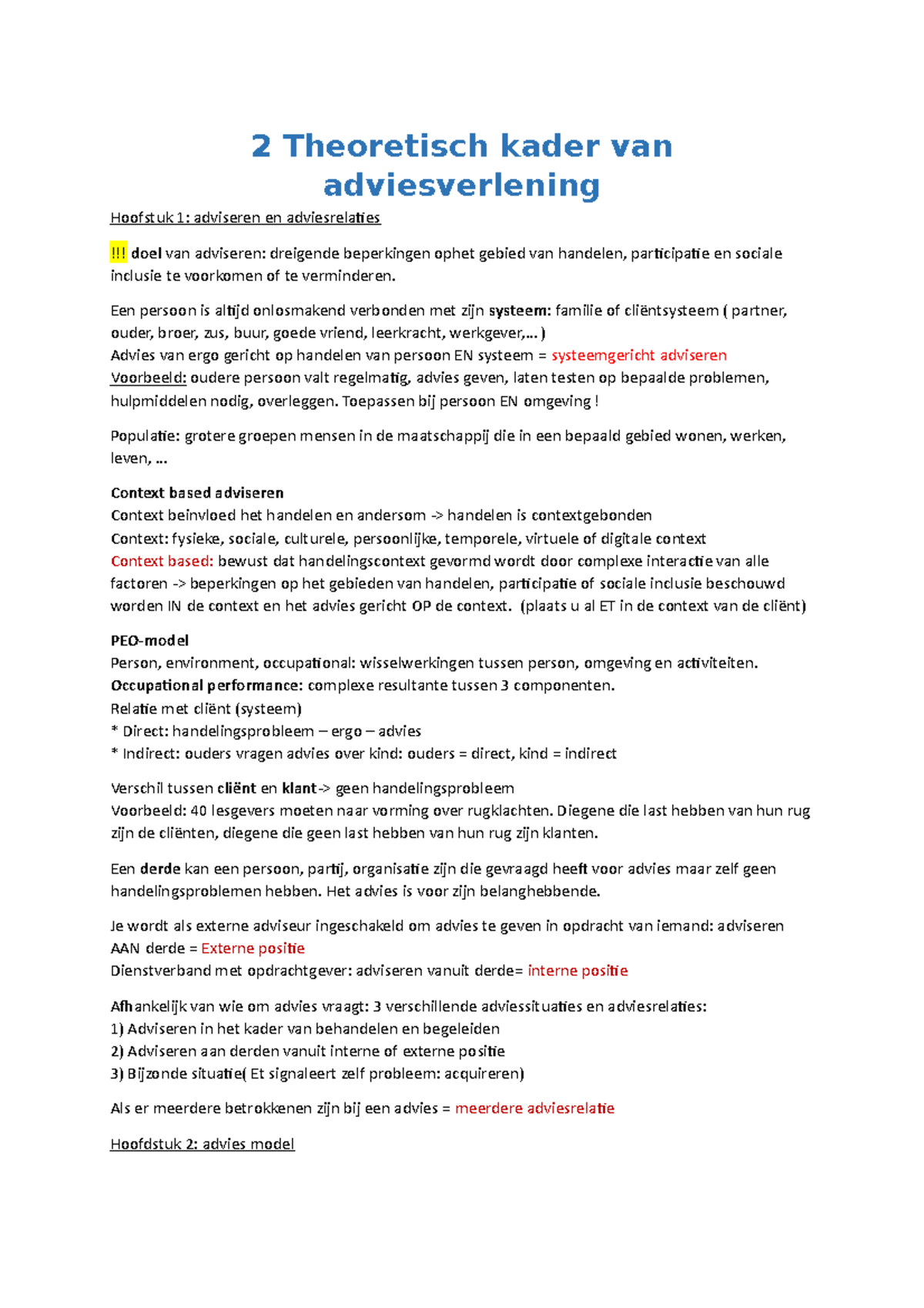 2 Theoretisch kader van adviesverlening - 2 Theoretisch kader van ...