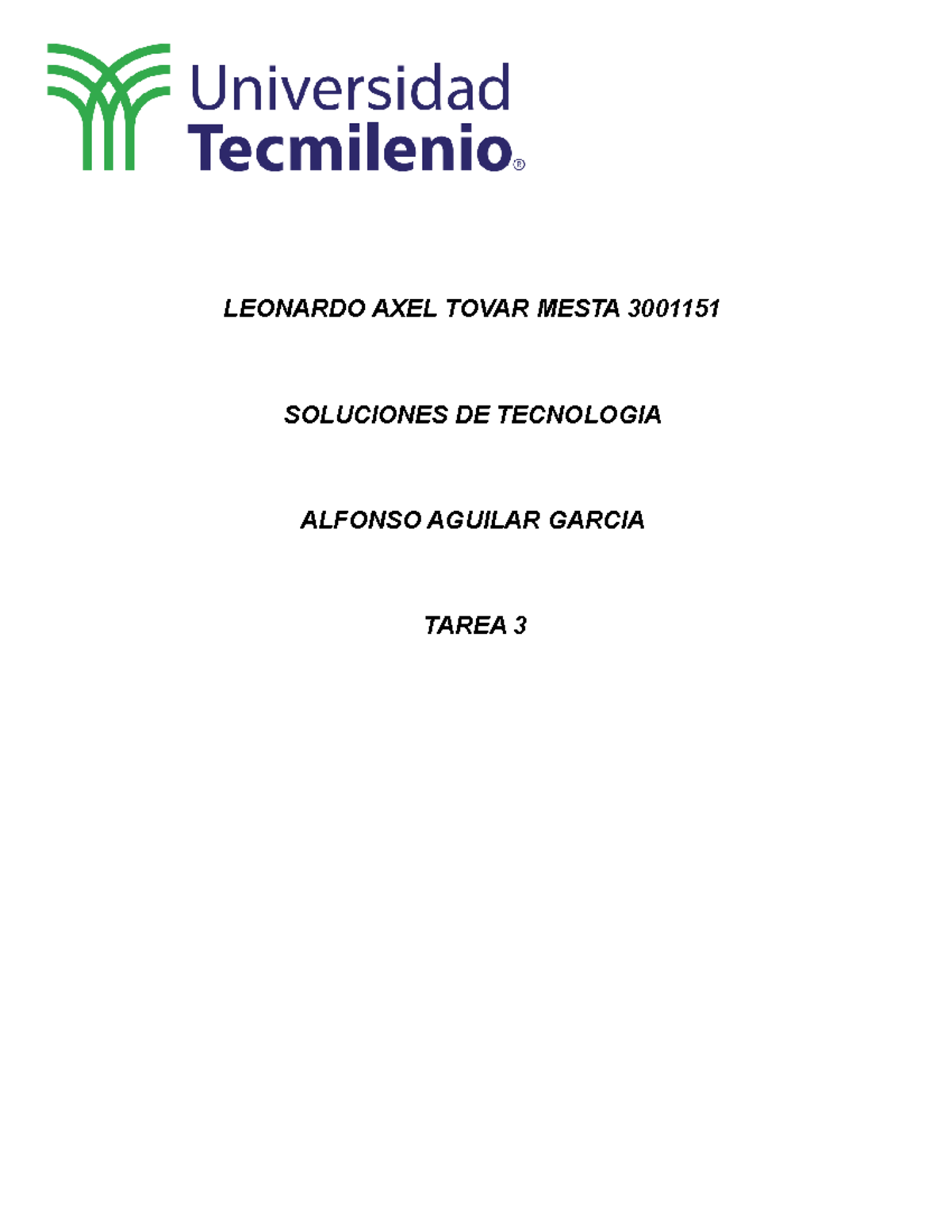 Tarea #3 Tarea #3Tarea #3Tarea #3Tarea #3Tarea #3 - LEONARDO AXEL TOVAR ...