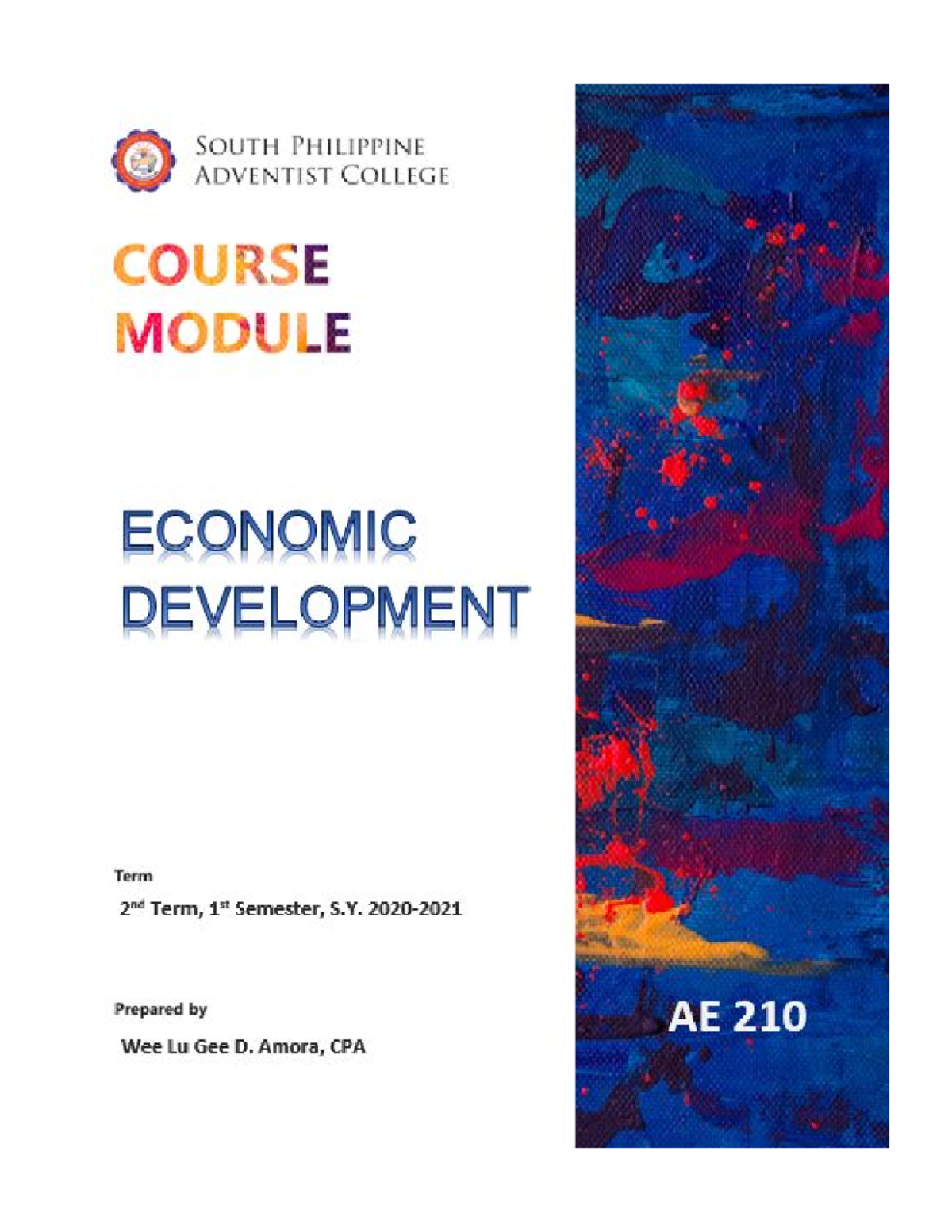 Fiscal Policy - notes - COURSE PLAN Module 1 Basics of Macroeconomics ...