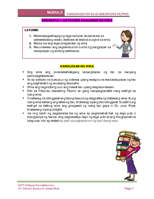 PE 11 Module 1 Week 1 Quarter 1 1st sem - PHYSICAL EDUCATION AND HEALTH ...