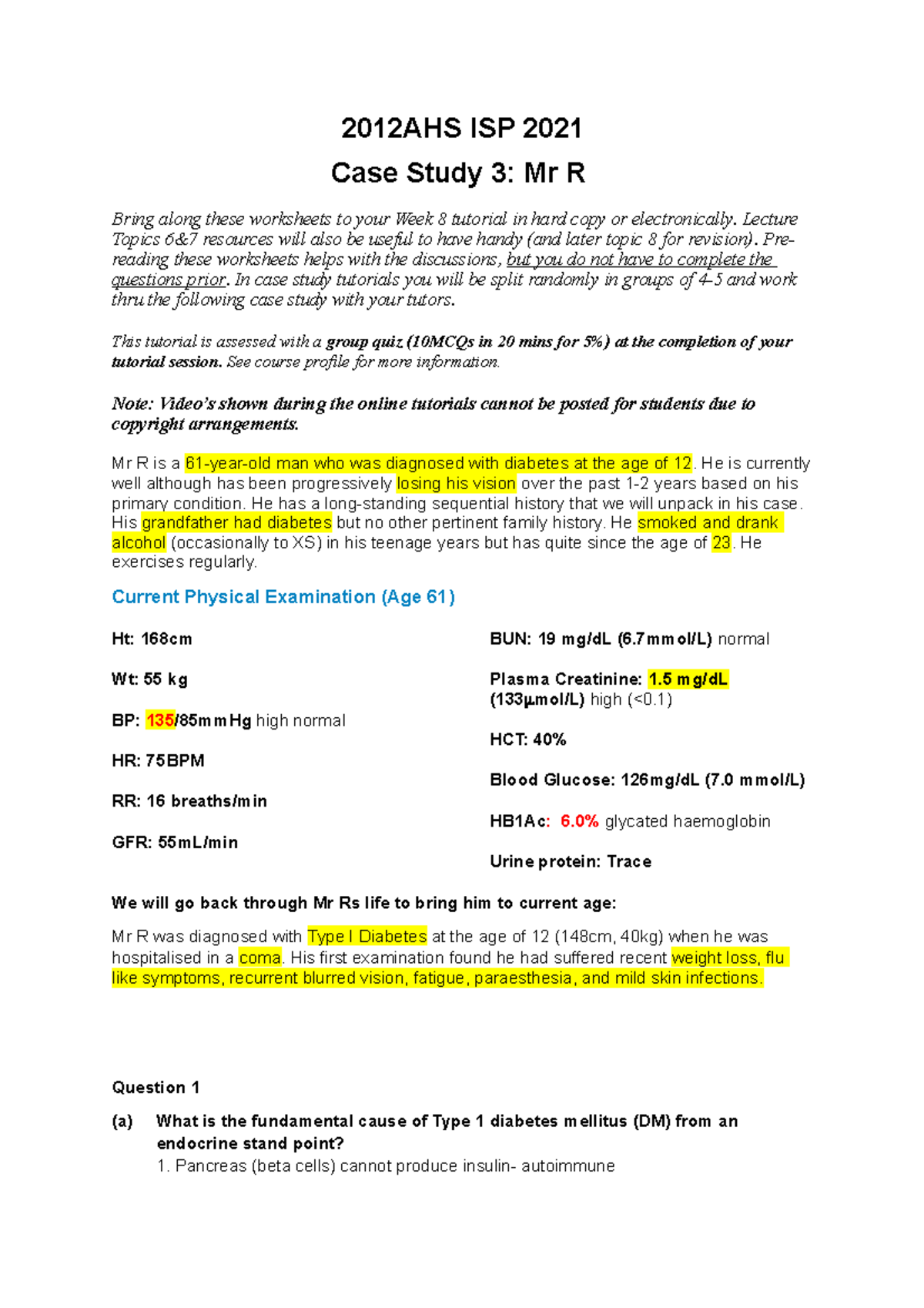 2012 AHS ISP 2021 Case 3 Mr R Worksheets - 2012AHS ISP 2021 Case Study ...