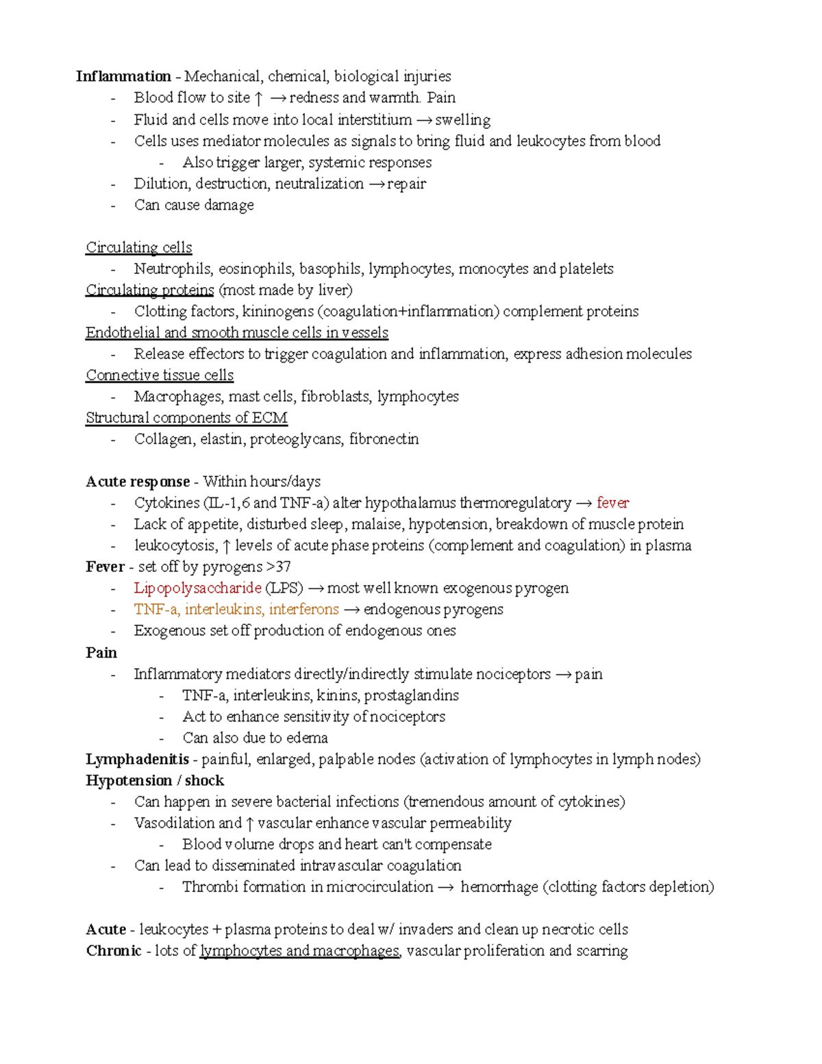 Ch. 3a Inflammation - Janaina Brusco - Inflammation - Mechanical ...