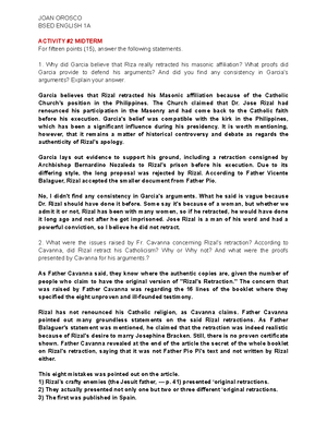 Answer Sheet IN 21st Century Literature - ANSWER SHEET IN 21st CENTURY ...