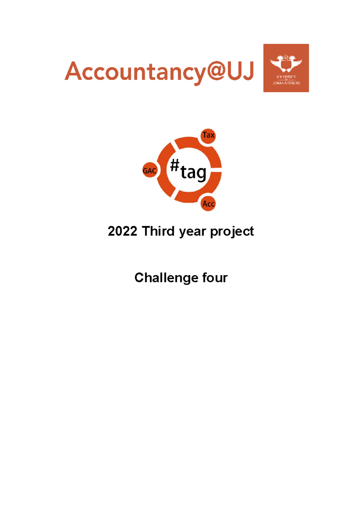 TAG Project Information Pack 4 2022 - 2022 Third year project Challenge ...