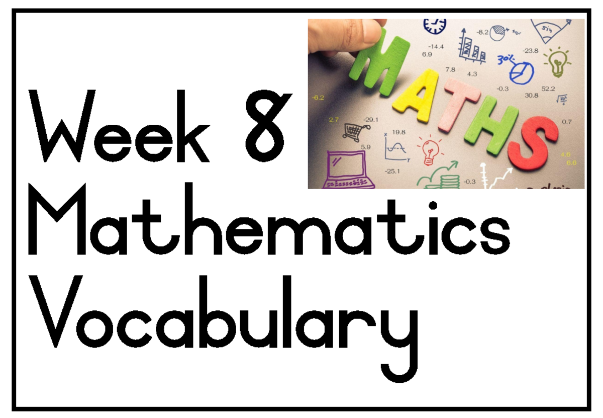 Week 8 Vocabulary-1 - Vocabulary - Teaching Natural Sci - Studocu